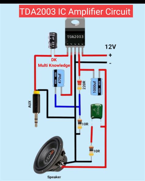 Tda2003 Ic Amplifier Circuit Dk Multi Knowledge