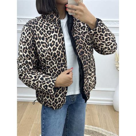 Doudoune Réversible Léopard