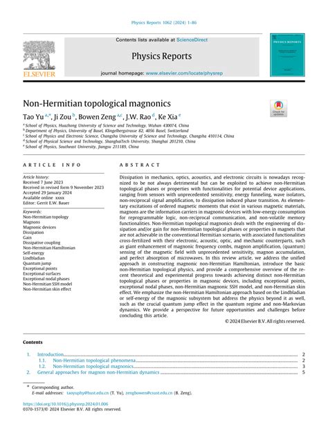 Pdf Non Hermitian Topological Magnonics