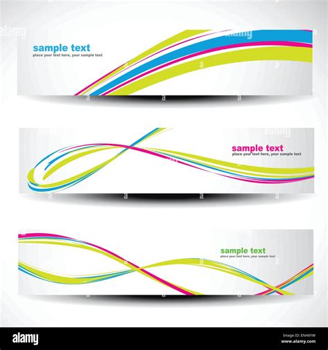 Abstract Header Vector Set Stock Vector Image Art Alamy