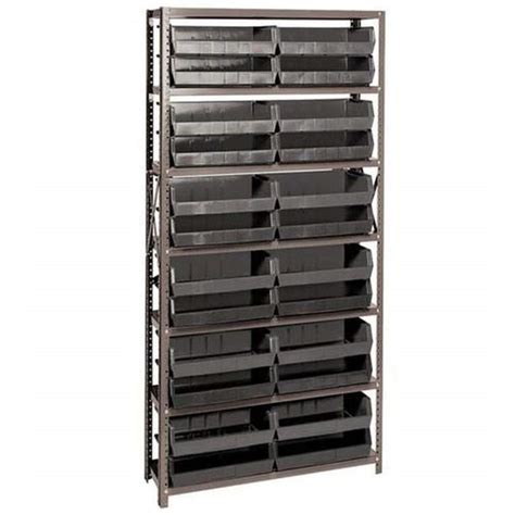 Shelving Unit 12d X 36l X 75h Heavy Duty 400 Lb Load Capacity Per