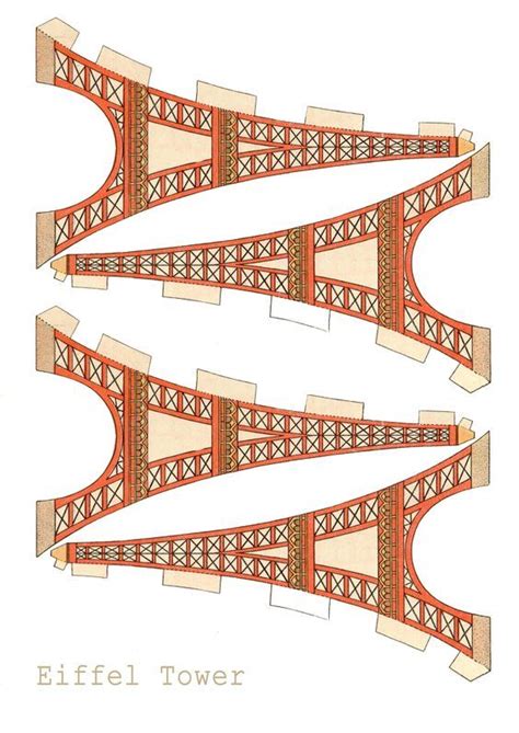 Eiffelturm Basteln Einfach Eiffel Torre Cardboard Carton Eiffelturm Armar Karton Eifel Thème