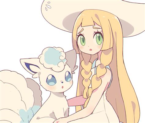 Lillie And Alolan Vulpix Pokemon And More Drawn By Clarevoir Danbooru
