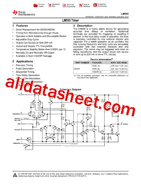 LM Datasheet PDF Texas Instruments