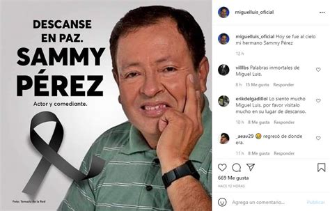 Se Fue Al Cielo” El Tierno Mensaje De Miguel Luis Tras La Muerte De