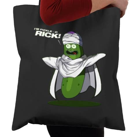 Rick And Morty And Dragonball Z Piccallo Rick V2 Tote Bag Awesome Bits
