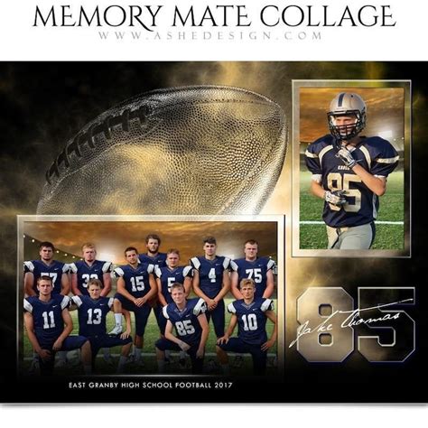 Football Memory Mates Photoshop Templates For Sports Teams And Individuals Sports