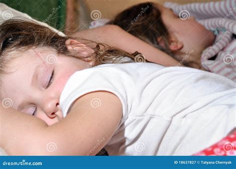 Sleeping Girls Stock Image Image Of Innocence Girls 18637827