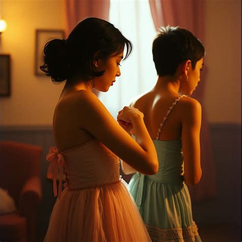 Mothers Tender Moment With Her Crossdressing Son Ai Art
