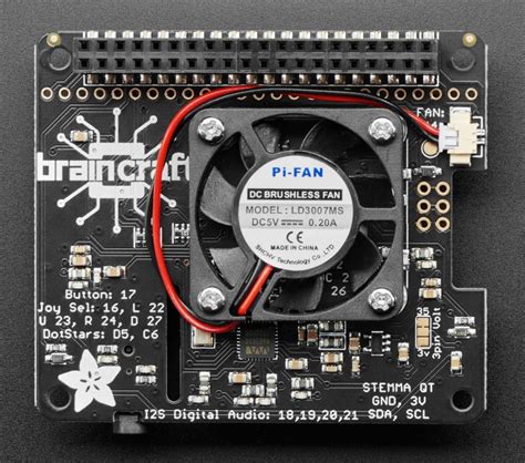 Pinouts Adafruit Braincraft Hat Easy Machine Learning For Raspberry Pi Adafruit Learning