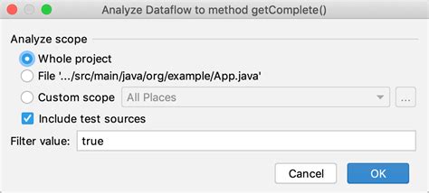 Analyze Data Flow Intellij Idea Documentation