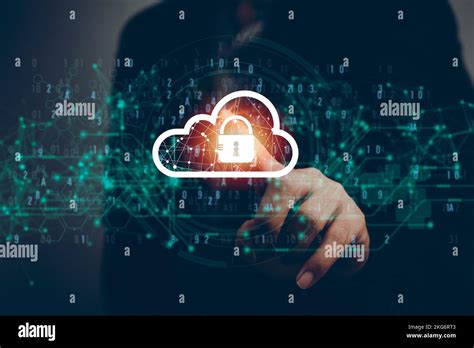 Cloud Computing Diagram Technology Data Storage Networking And Internet Service Concept