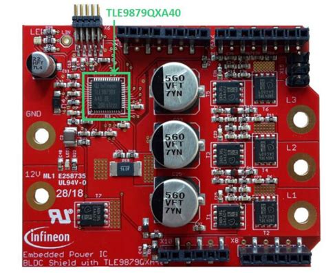 Driving A Bldc Motor With Infineons Tle9879qx 3 Phase Motor Driver Shield Development Boards