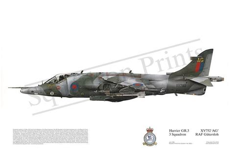 Rowasp Modelbouwsquadron Prints Harrier Gr3 Great Britain Rowasp Modelbouw