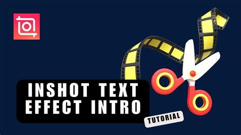 inshot text effect intro tutorial how to create particle dissolve text