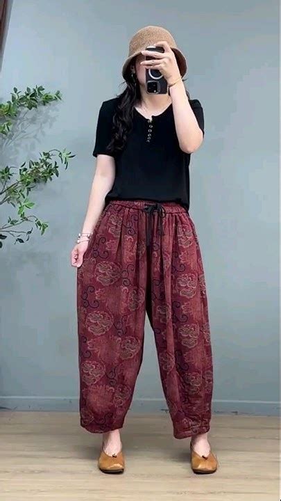 중년 여성 빈티지 밴딩 할머니 바지 Shorts Youtube