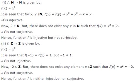 Check The Injectivity And Surjectivity Of The Following Functions Cbse Class 12 Maths Learn