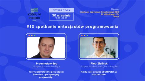 13 Spotkanie Koduj W PŁocku Koduj W Płocku