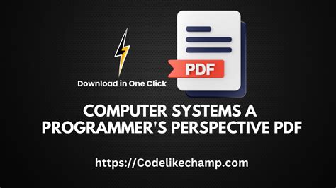 Computer Systems A Programmer S Perspective Pdf CodeLikeChamp