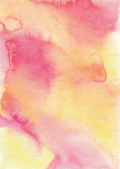 분홍색 구름의 수채화 그림 사진 Unsplash의 벽지 이미지