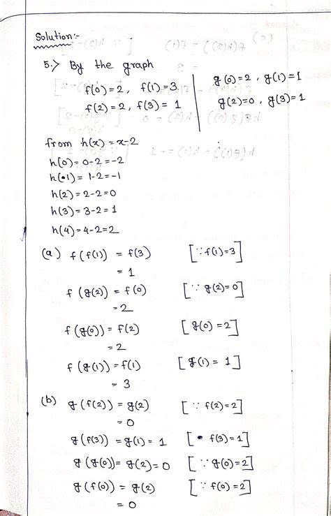 Solved Please Answer 5 Use The Graphs Shown Below And The Function