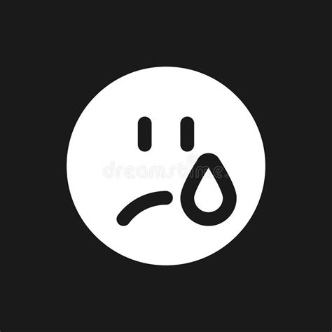Crying Emoji Pixel Perfect Gradient Linear Ui Icon Stock Vector Illustration Of Unhappy