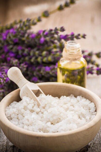 Premium Photo Lavender Spa Setting