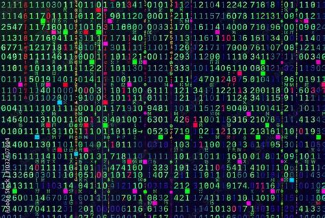 Code Mosaic A Colorful Mosaic Style Matrix With Pixelated Code P Stock Illustration Adobe Stock