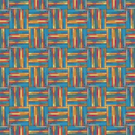 Abstract Colorful Basketweave Vector Background Texture Pattern Stock Vector Illustration Of