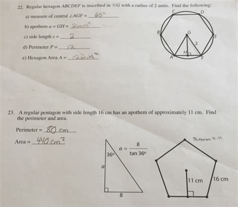solved regular hexagon abcdef is inscribed in g with a