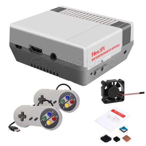 nes3pi nes style case kit abs functional cooling f grandado