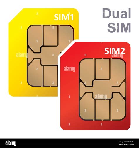 Sim Card For Mobile Cellular Communication Sim Card Set Vector Illustration Mobile And