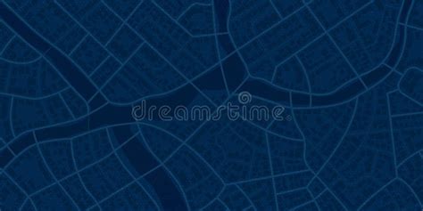 Abstract City Map Urban Streets And Road Networks Travel Route Planning And Map Navigation