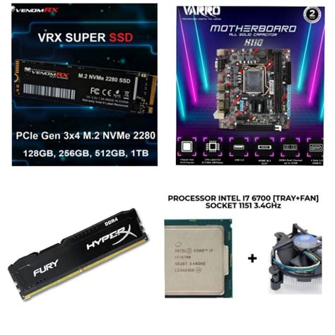 Jual Paket Processor Intel Core I7 Gen 6 Socket LGA 1151 H110 DDR4 NVME Shopee Indonesia