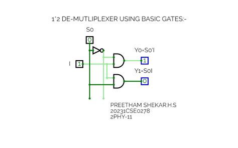 Circuitverse 12 De Multiplexer Using Basic Gates