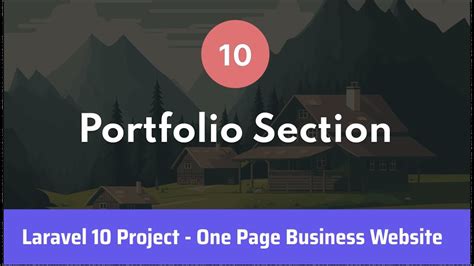 10 Portfolio Section Laravel 10 Project Youtube