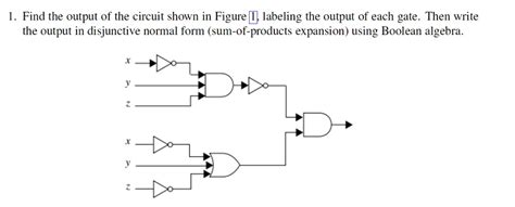 solved 1 find the output of the circuit shown in figure[1] labeling