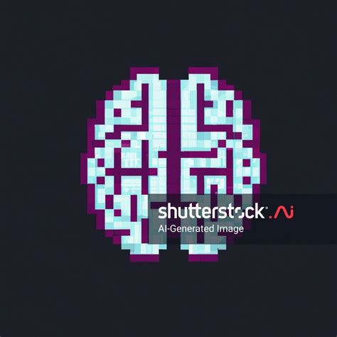 Pixel Art Vectorstyle Image Ai Brain Ai Generated Image 2380560717 Shutterstock