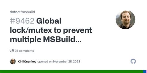 Global Lockmutex To Prevent Multiple Msbuild Instances Building The Same Project Concurrently