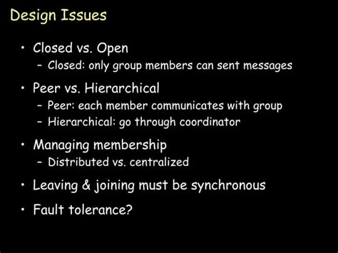 Group Communication Distributed Computing Ppt