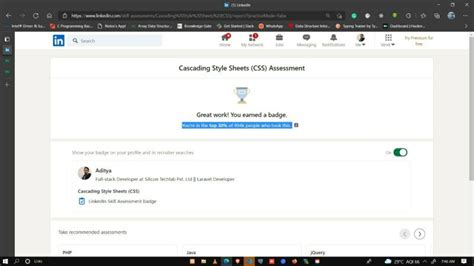 Aditya Raj On Linkedin Cascadingstylesheets Linkedinskillassessment Work Css Education