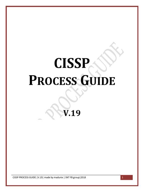 Cissp Process Guide V 19 2018 Pdf Software Testing Audit
