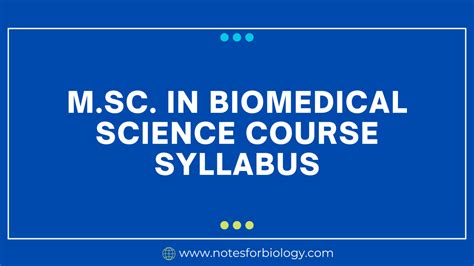 Biomedical Best Biology Notes Reference Articles
