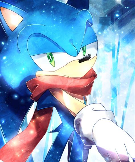 Sonic By Baitong9194 On Deviantart Sonic Scarf Sonic Winter