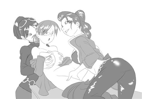 Rule 34 3girls Brainsucks Breast Grab Breasts Female Fingering