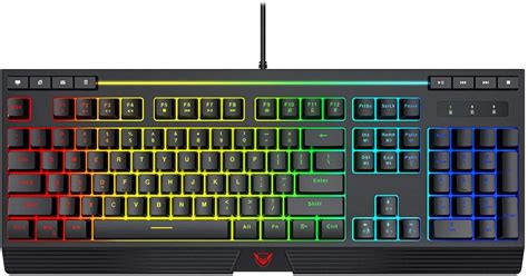Pictek Rgb Gaming Keyboard 8 Individual Multimedia Keys Wired