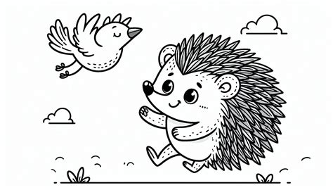 74 Coloriage Herisson à Imprimer Ou Colorier En Ligne