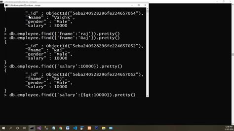 Comparison Query Operators In Mongodb Youtube