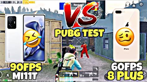 😱omg Xiaomi Mi11t Vs Iphone 8😍 Plus Pubg Test🥵 Tdm Android 90fps Vs Ios