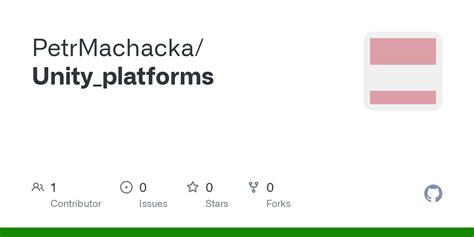 Github Petrmachackaunityplatforms